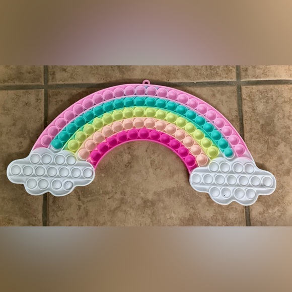 pop it | Toys | Large Rainbow Pop It Fidget | Poshmark